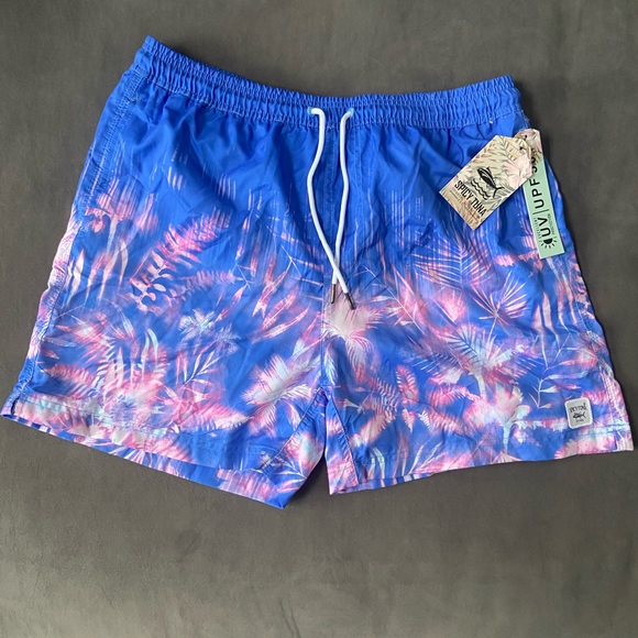 Spicy Tuna | Swim | Nwt Spicy Tuna Swim Trunks Mens Xl Blue Tropical ...